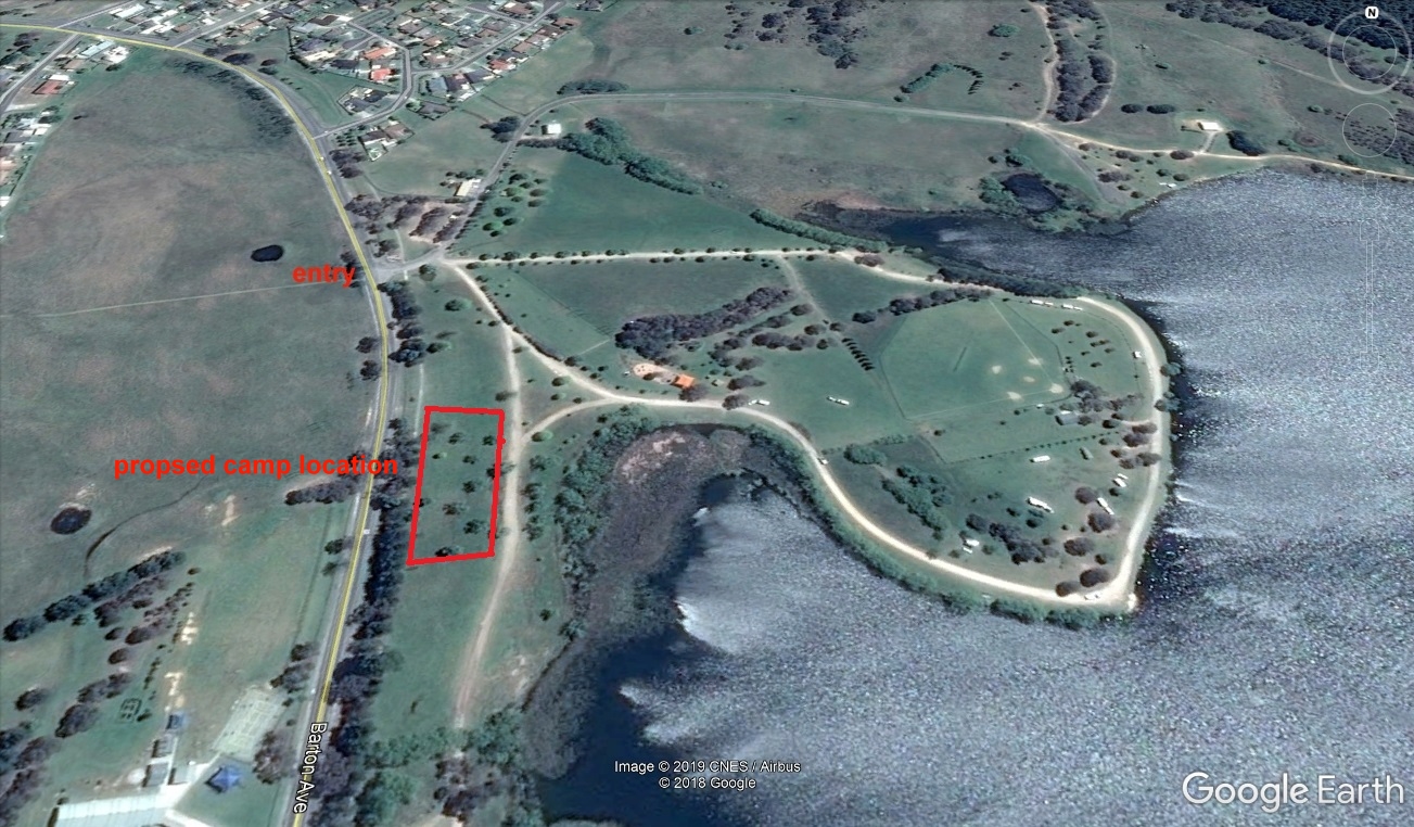 Australian CamperTrailers Group members weekend meet at Lake Wallace NSW